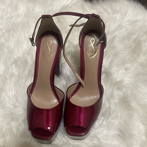 Sam Edelman | Shoes | Ruby Red Sam Edelman Kori Heels | Poshmark